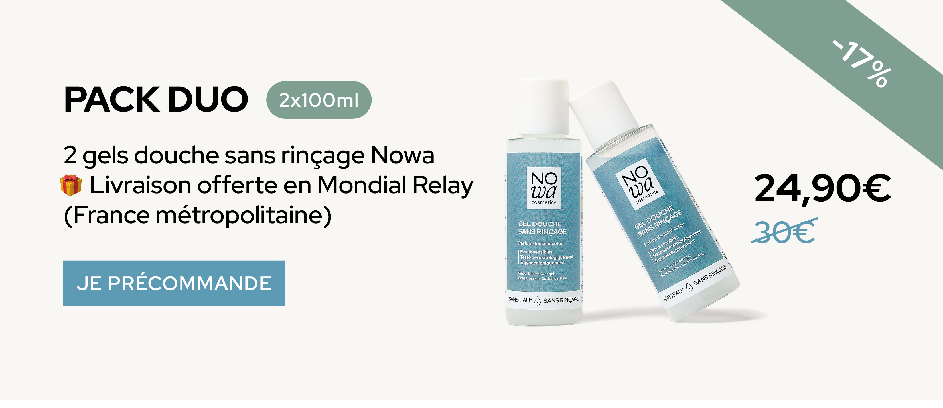 NOWA NO WATER, la douche sans eau