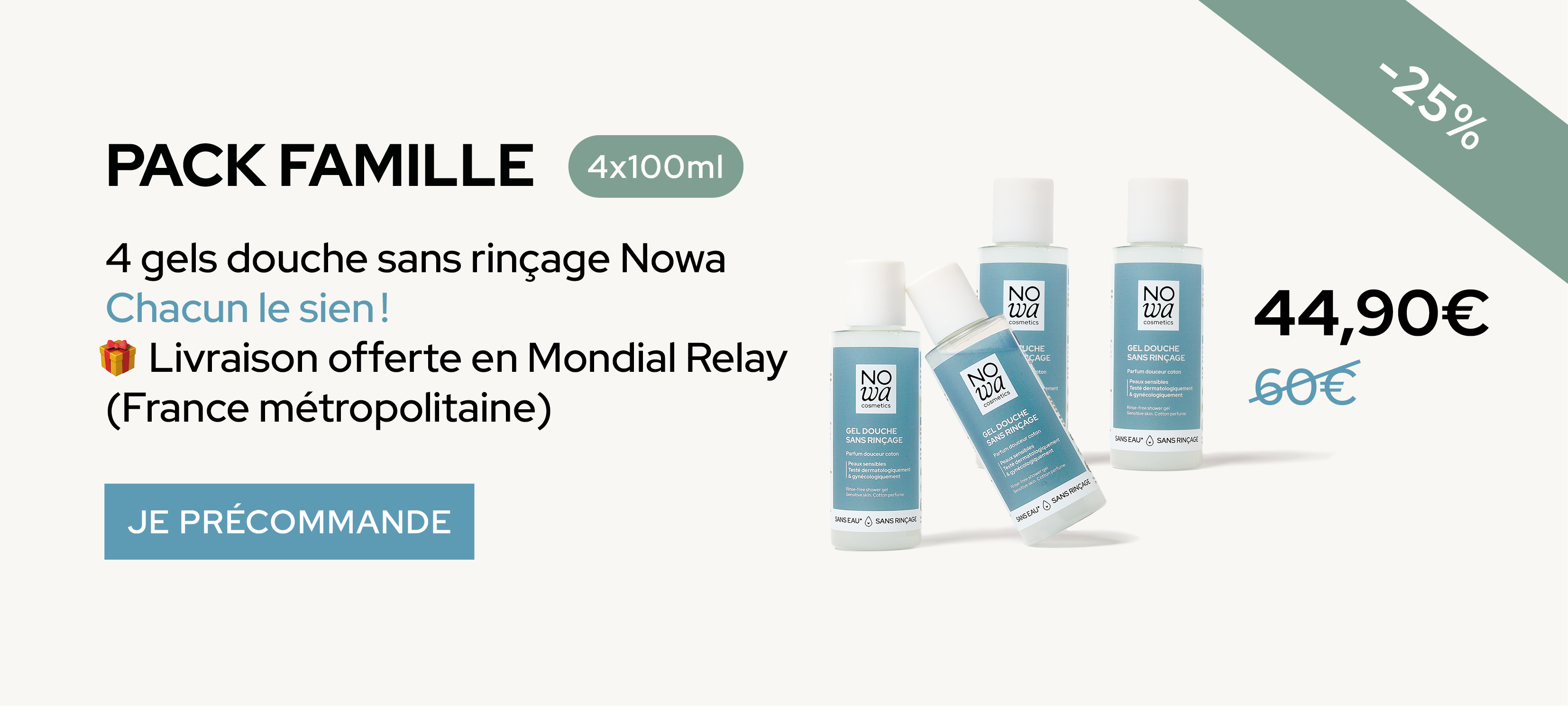 NOWA NO WATER, la douche sans eau