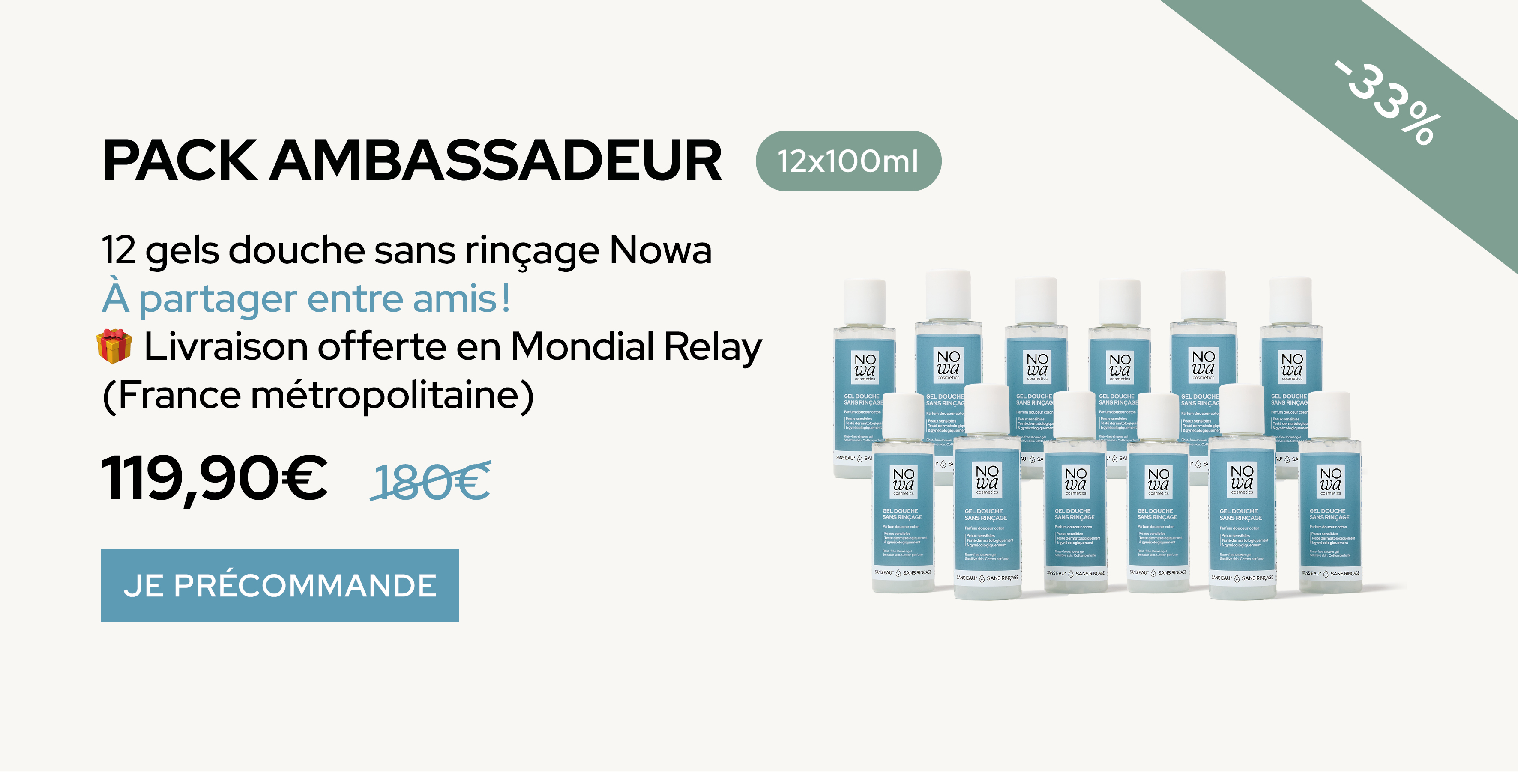 NOWA NO WATER, la douche sans eau
