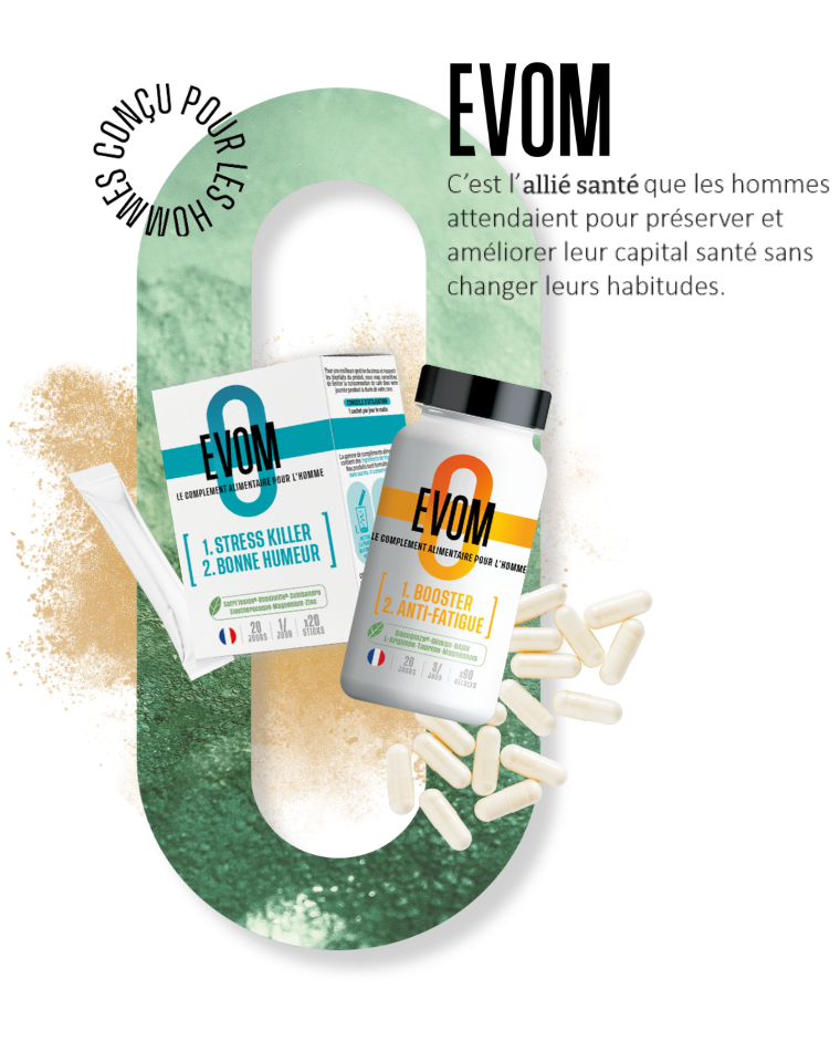 EVOM, le complément alimentaire conçu pour les hommes