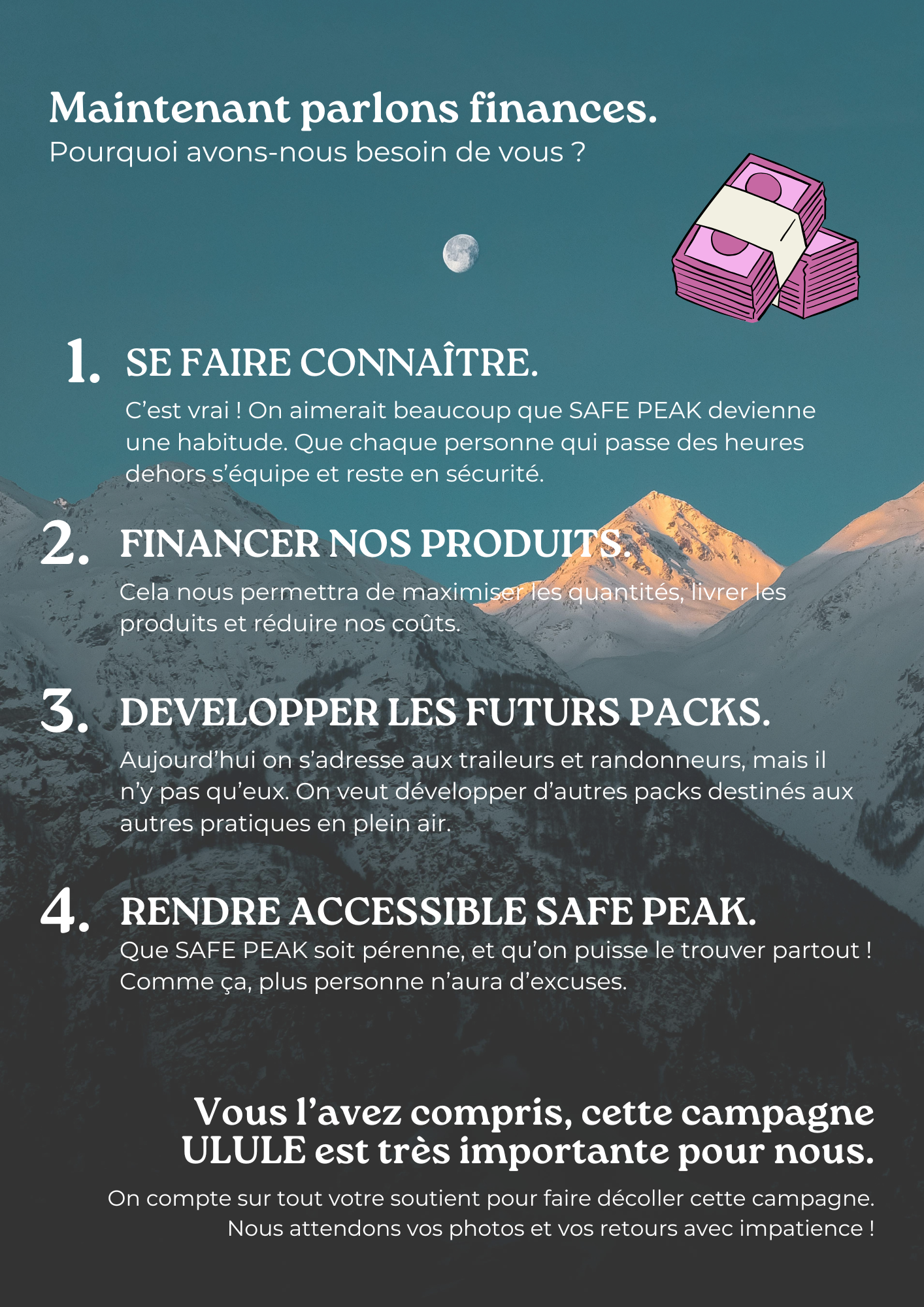 SAFE PEAK. Le KIT indispensable pour le trail.