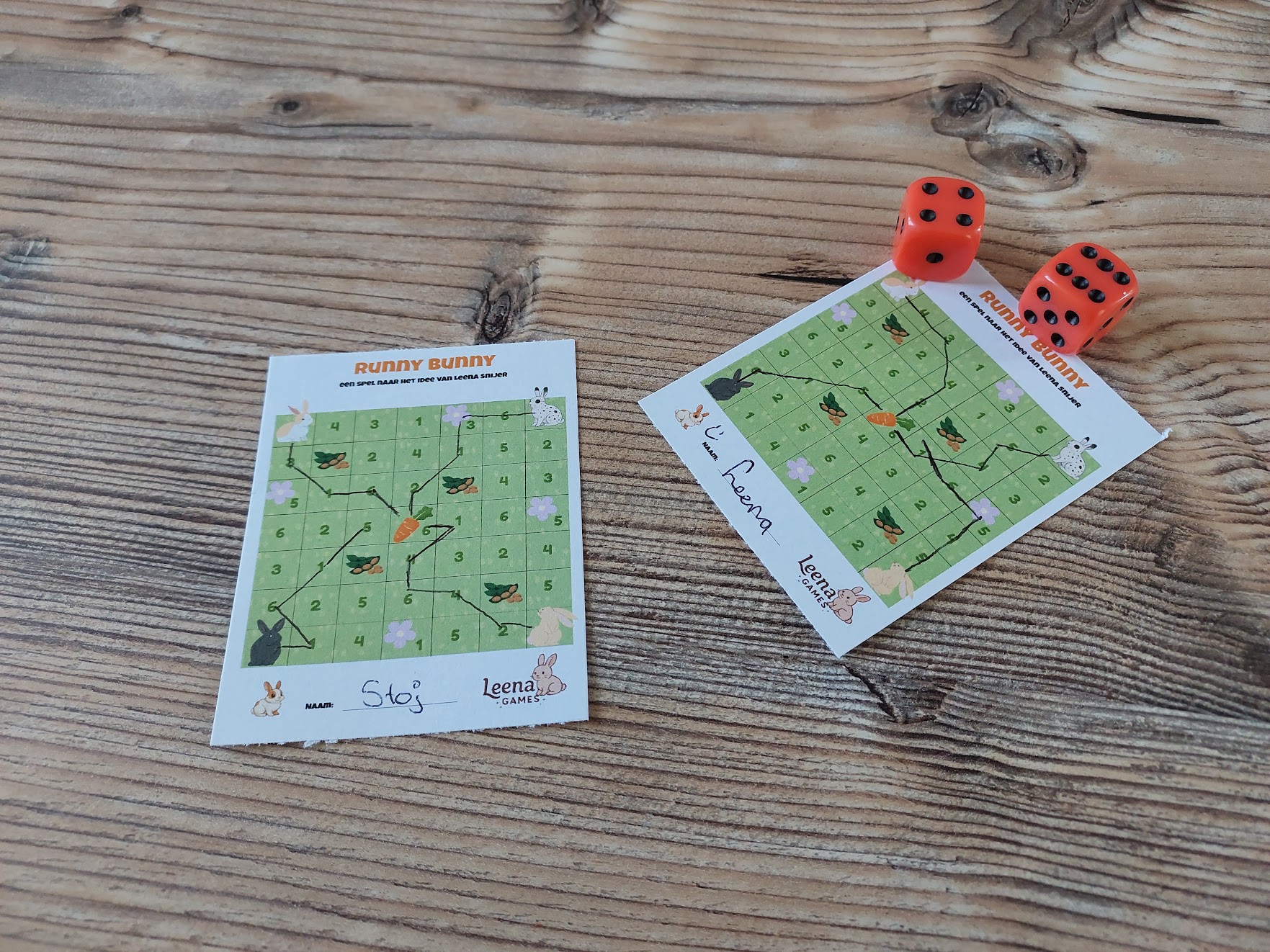 Runny Bunny - een vrolijk roll & write spel met konijnen - Ulule