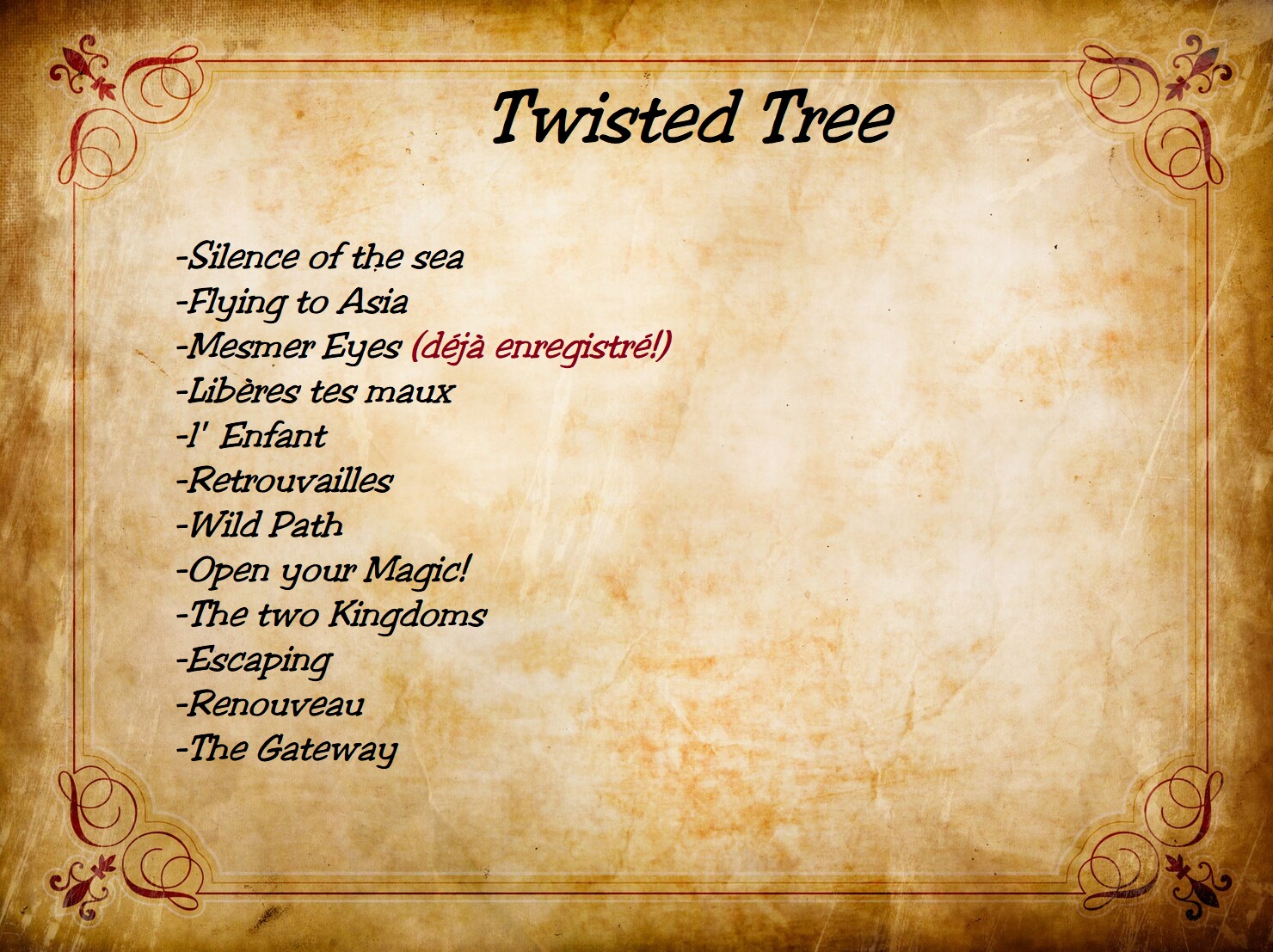 "Twisted Tree" : Un nouvel album Néofolk/Trance Médiéval. - Ulule